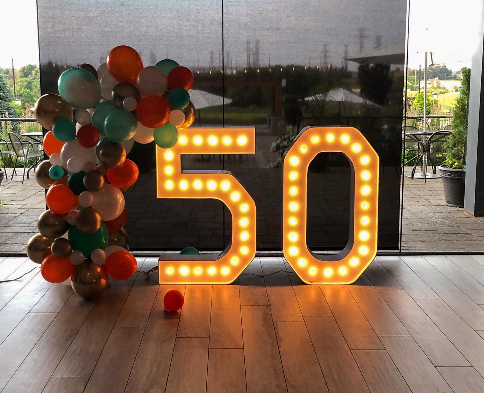 Number Marquee Blocks Rental | Lux Booth Canada